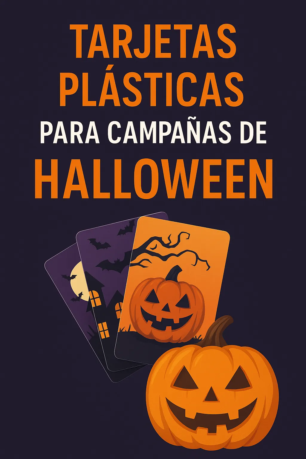Tarjetas plásticas para campañas de Halloween